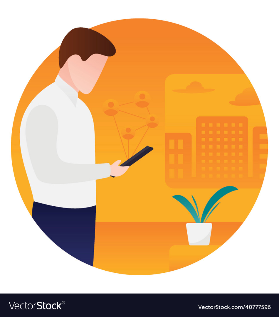 Business texting Royalty Free Vector Image - VectorStock