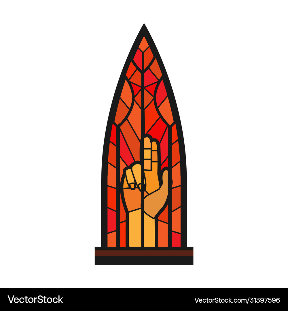 Church window iconcartoon icon Royalty Free Vector Image