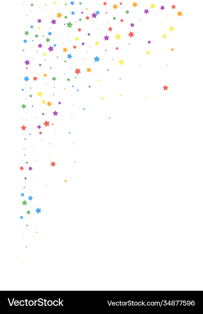 Festive marvelous confetti celebration stars joy Vector Image