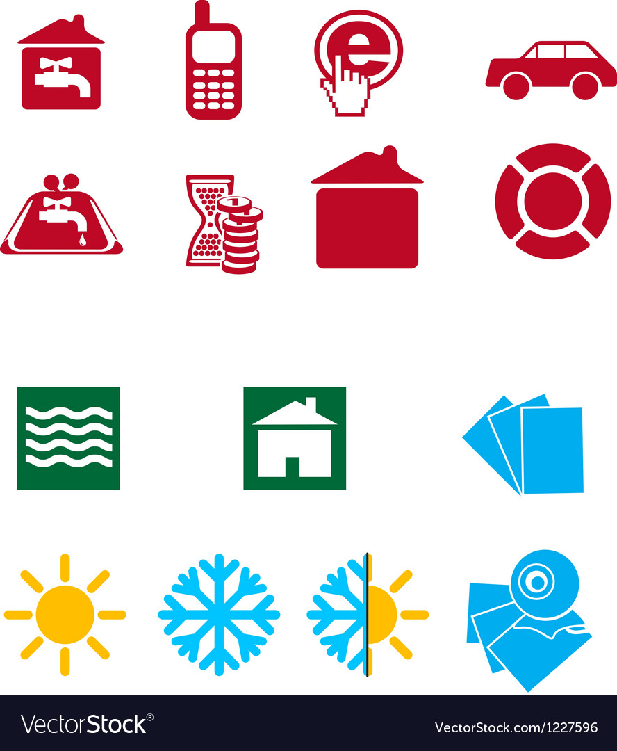 Icon set Royalty Free Vector Image - VectorStock