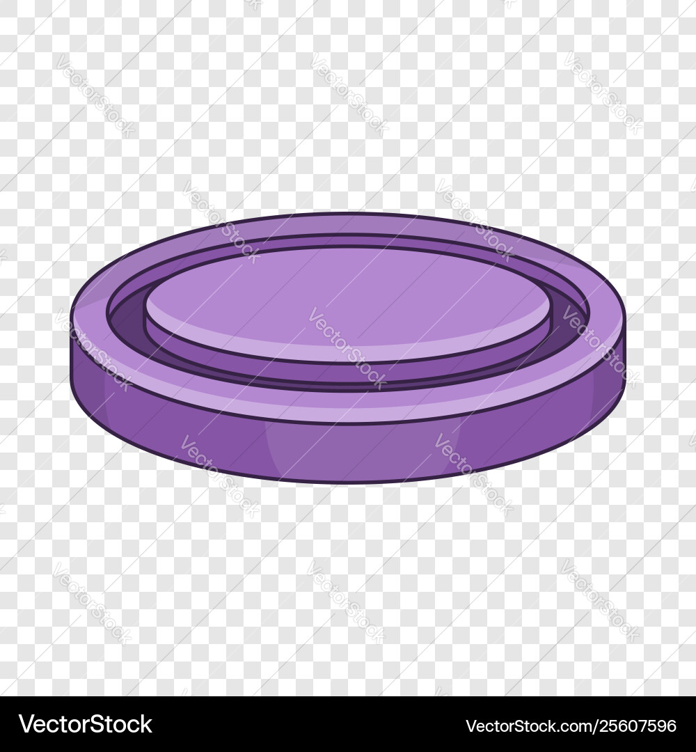 Lens cap icon cartoon style Royalty Free Vector Image