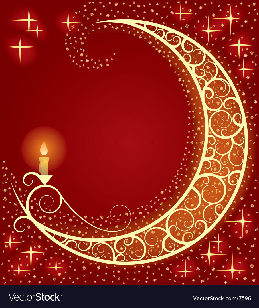 Moon and light Royalty Free Vector Image - VectorStock