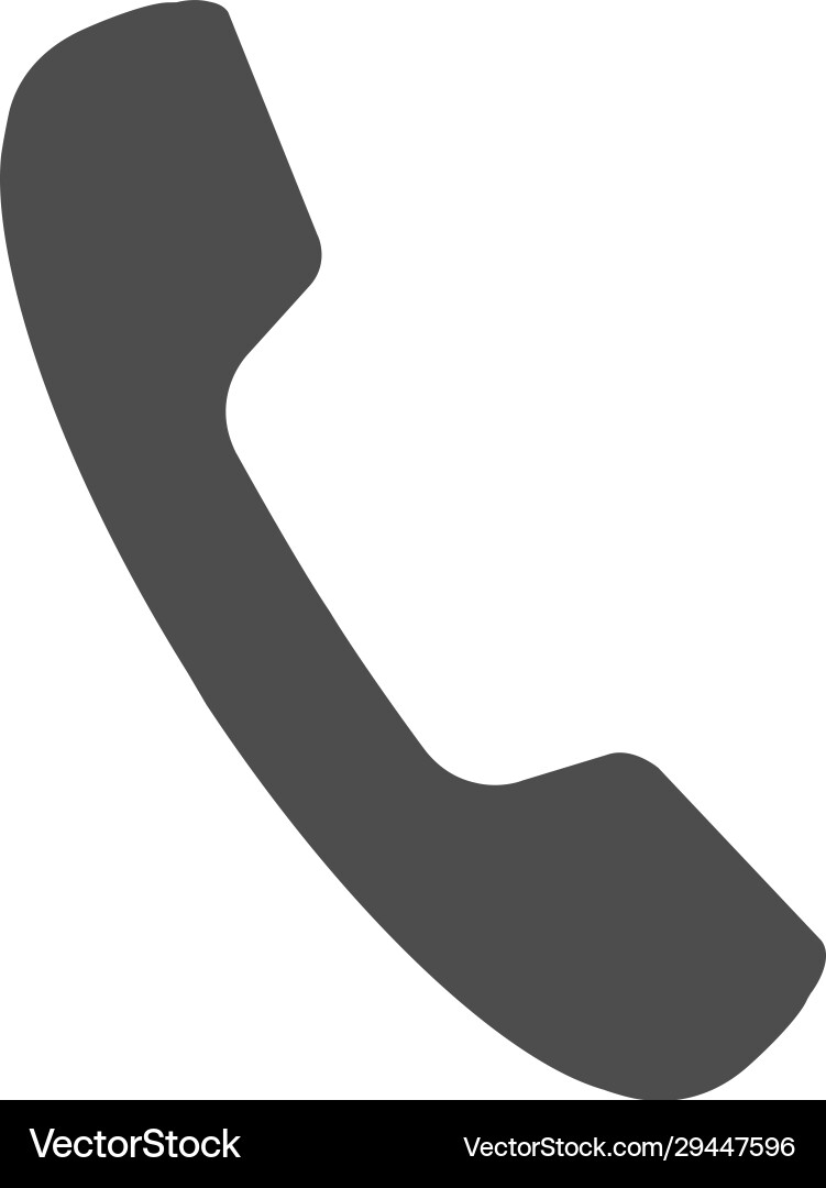 Phone icon handset telephone symbol Royalty Free Vector