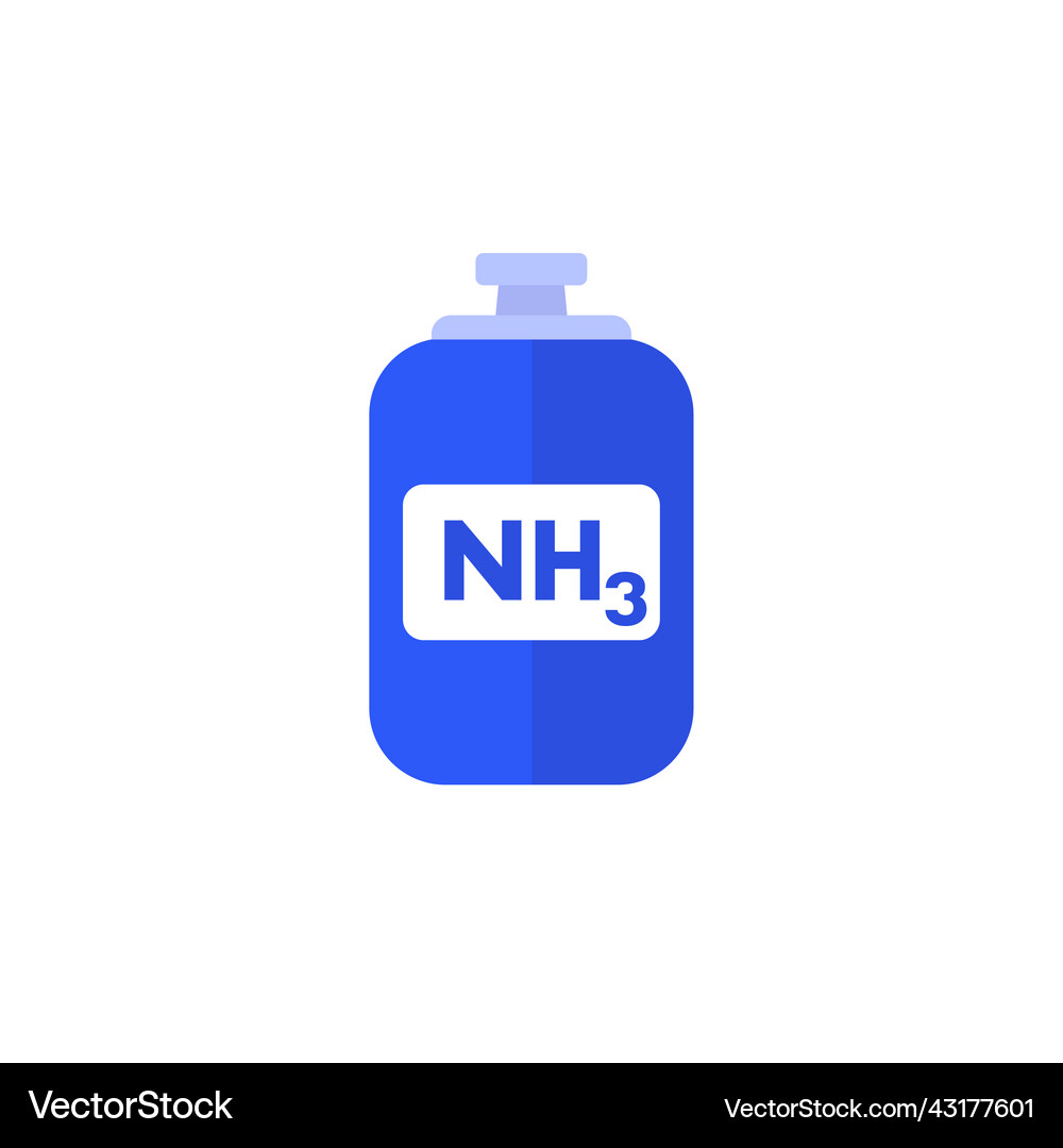 Ammonia nh3 gas tank icon Royalty Free Vector Image