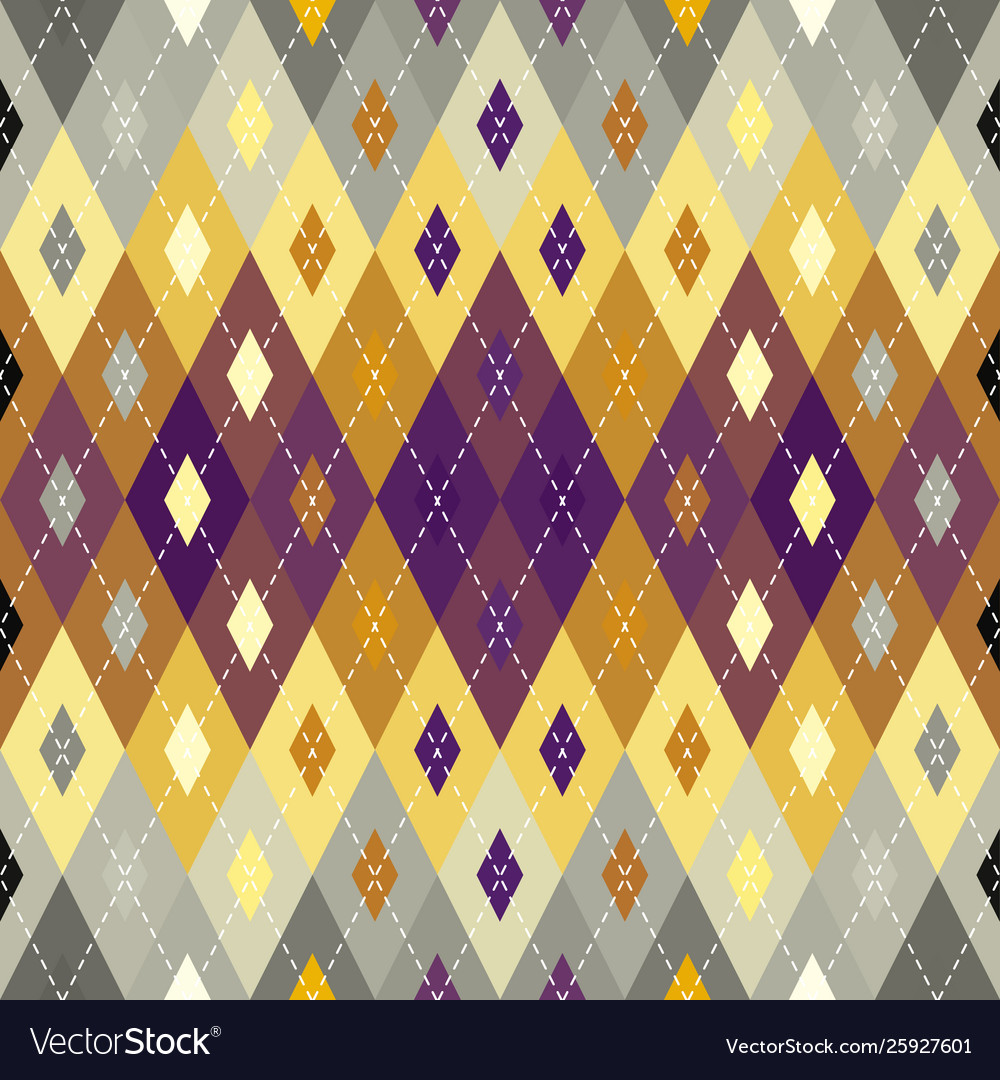 Argyle seamless pattern background Royalty Free Vector Image