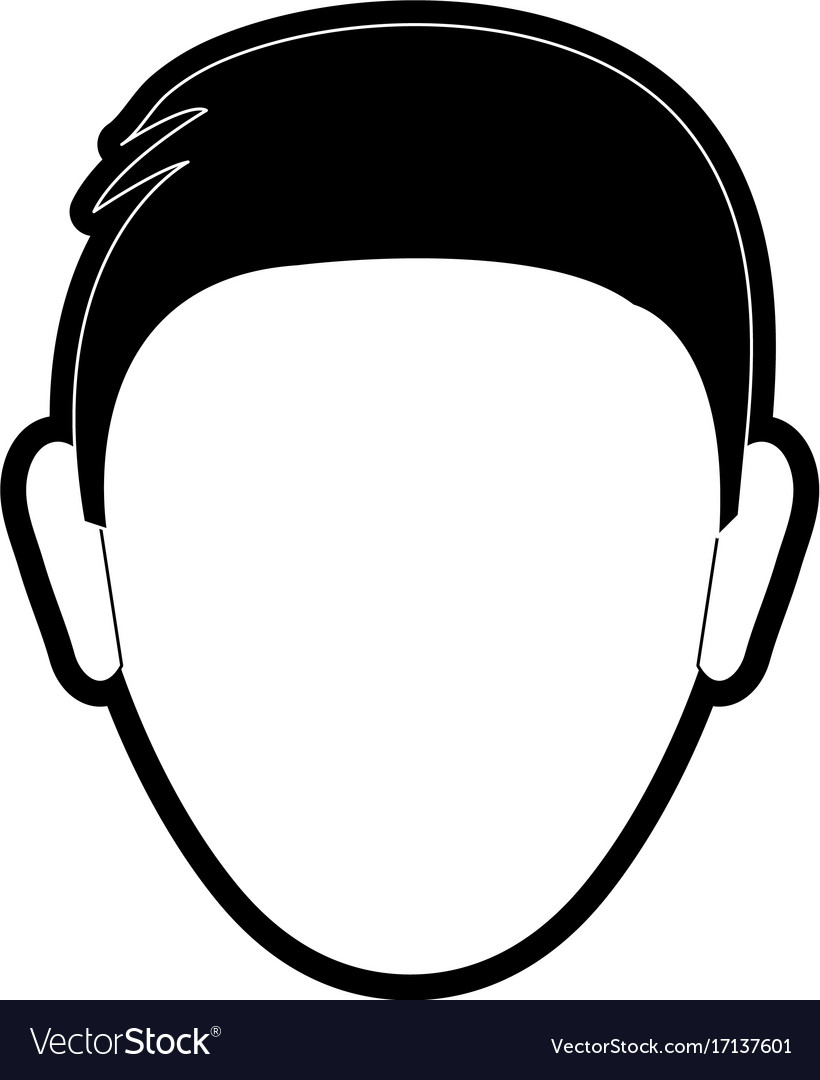 Face man Royalty Free Vector Image - VectorStock
