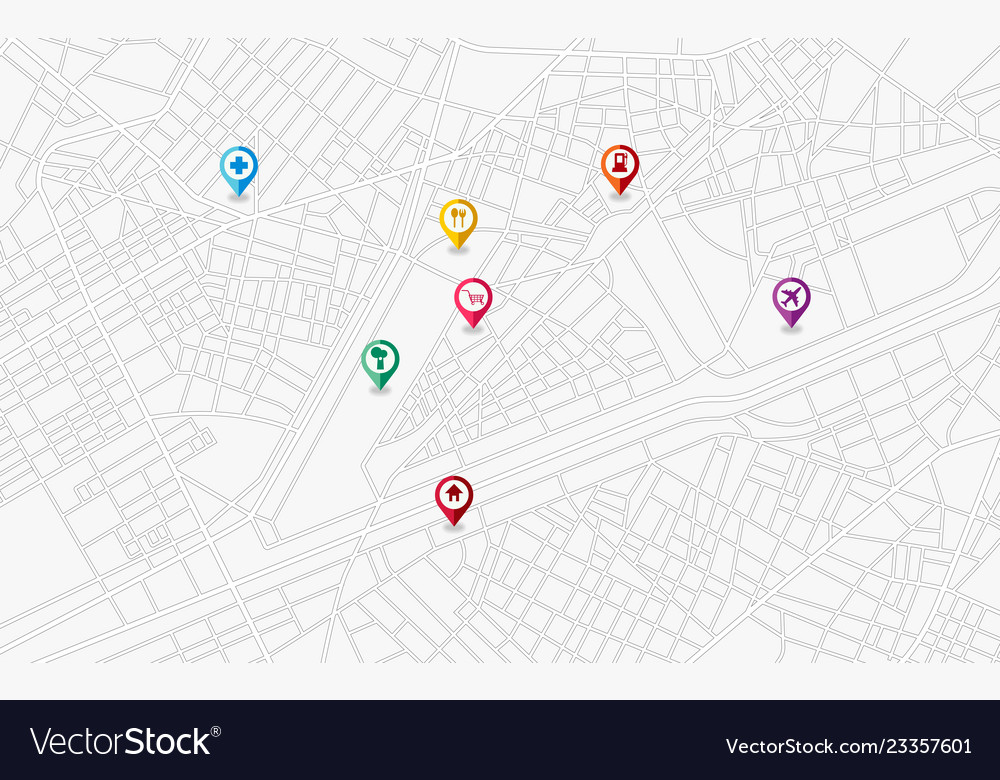 Gps map Royalty Free Vector Image - VectorStock
