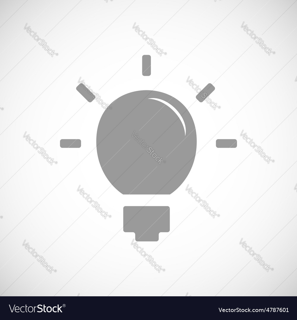 Lightbulb icon Royalty Free Vector Image - VectorStock