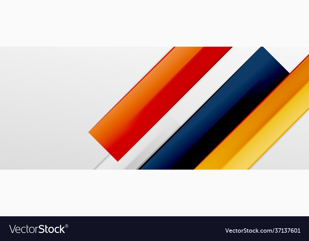 Multicolored lines background design template Vector Image