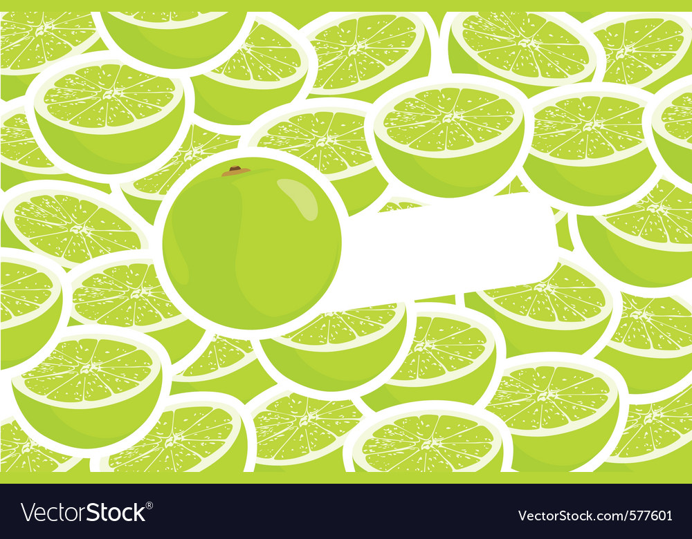 Ripe lime Royalty Free Vector Image - VectorStock