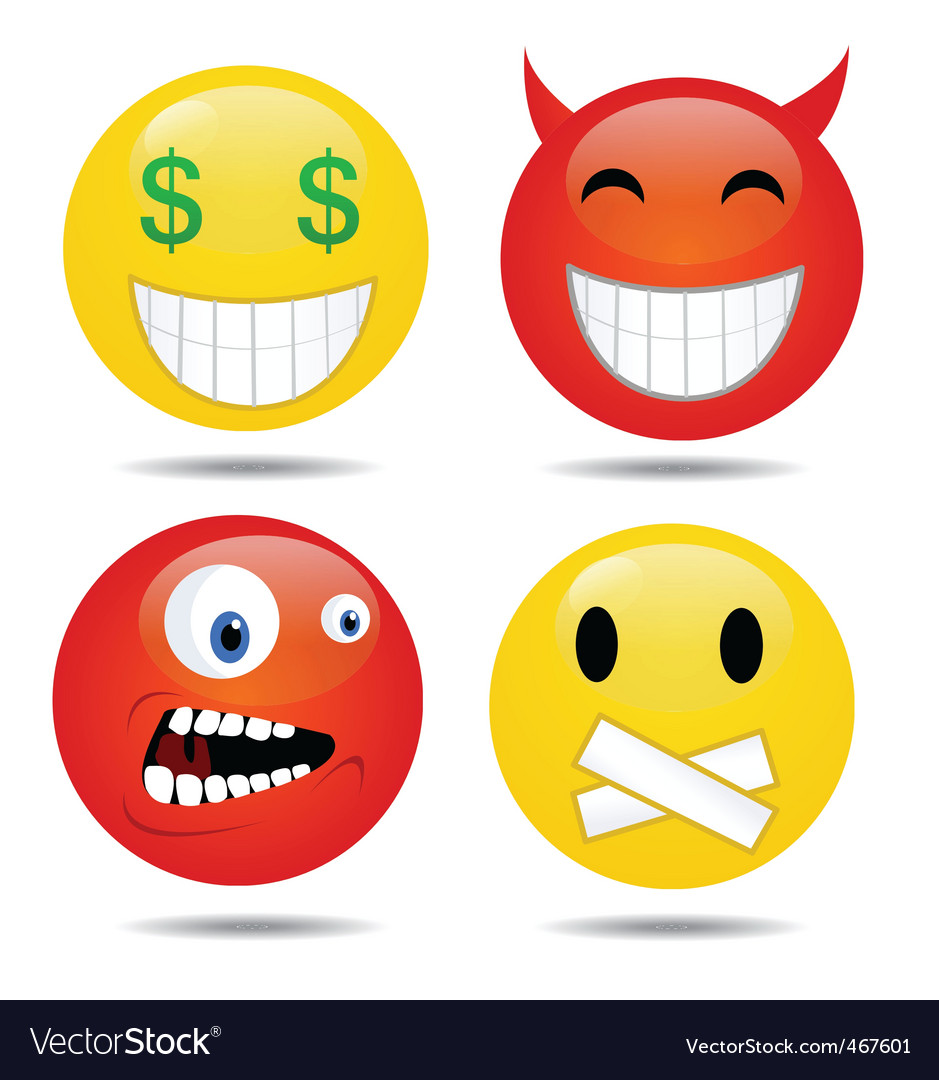 Smiley faces Royalty Free Vector Image - VectorStock