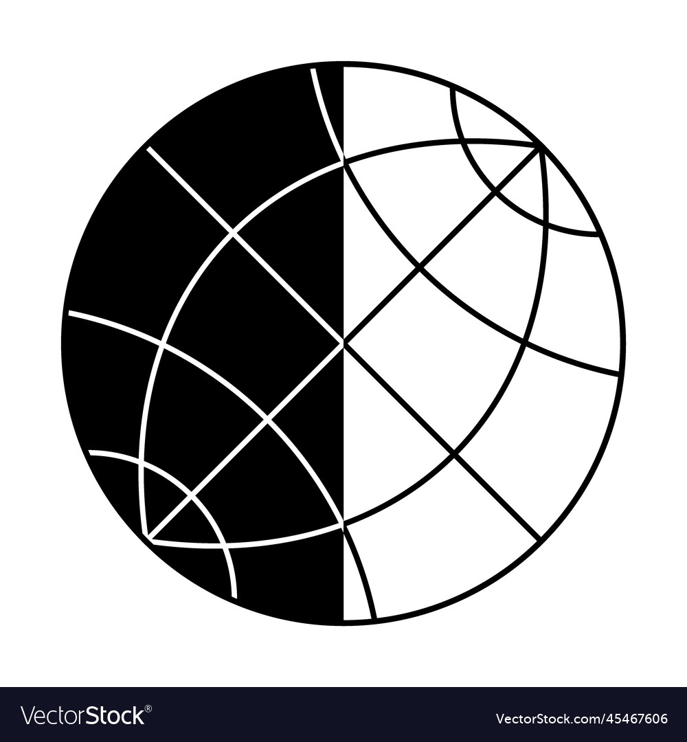 Abstract globe icon Royalty Free Vector Image - VectorStock