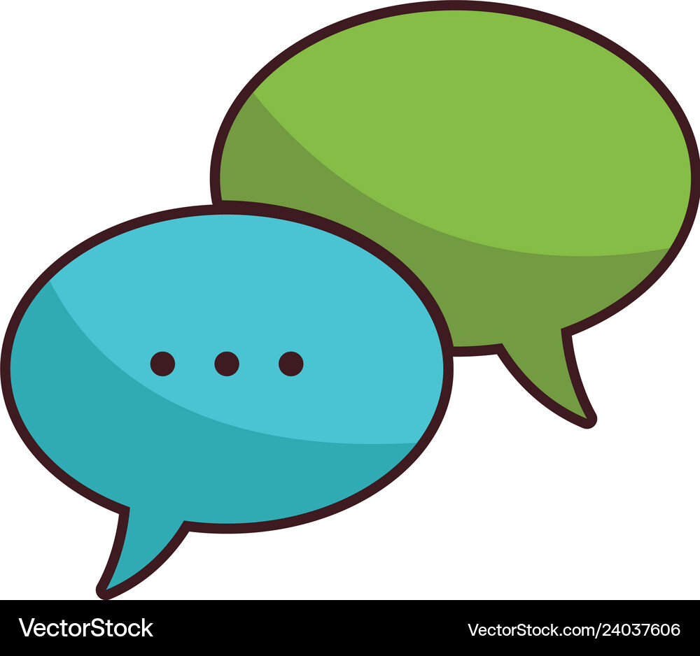 Bubble speech cartoon Royalty Free Vector Image