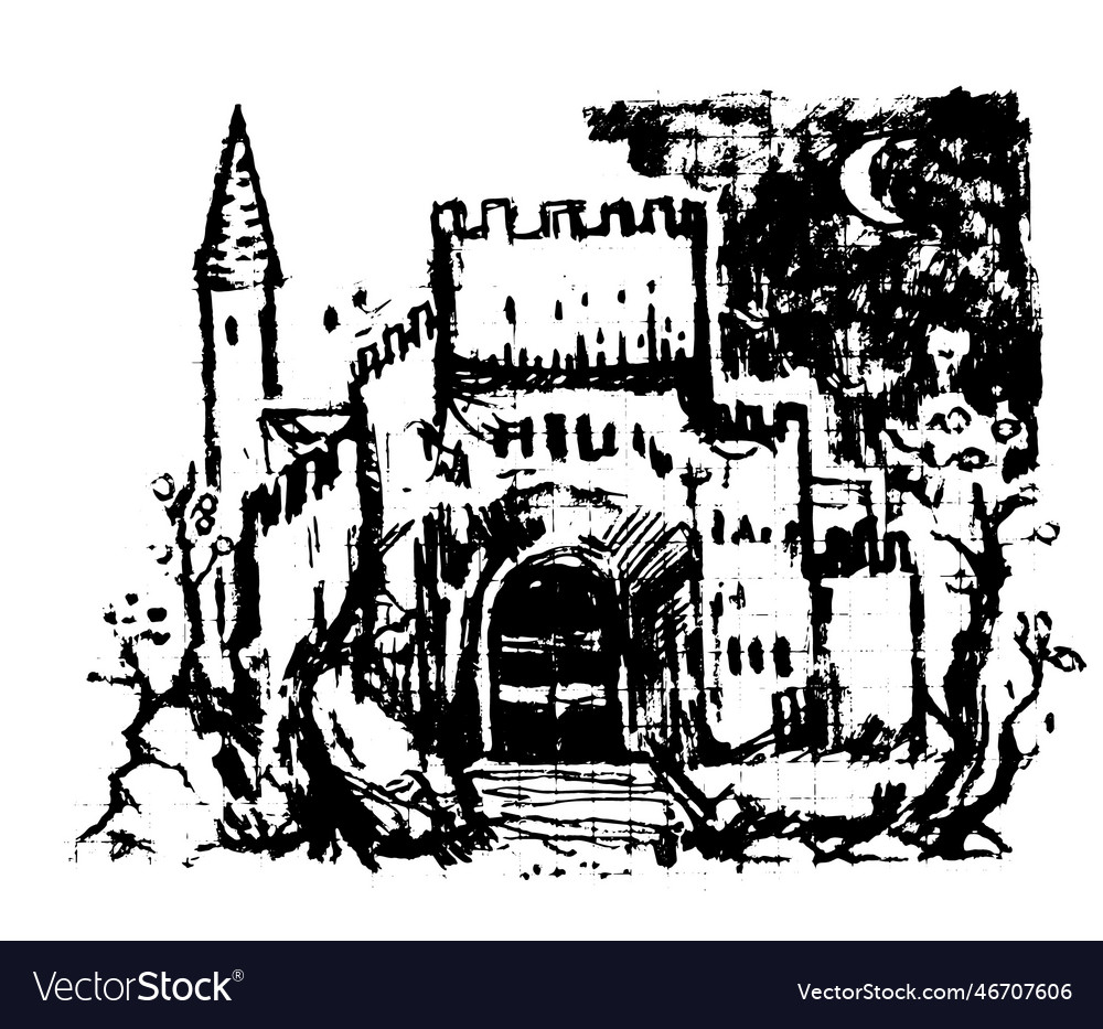 Castle Royalty Free Vector Image - VectorStock