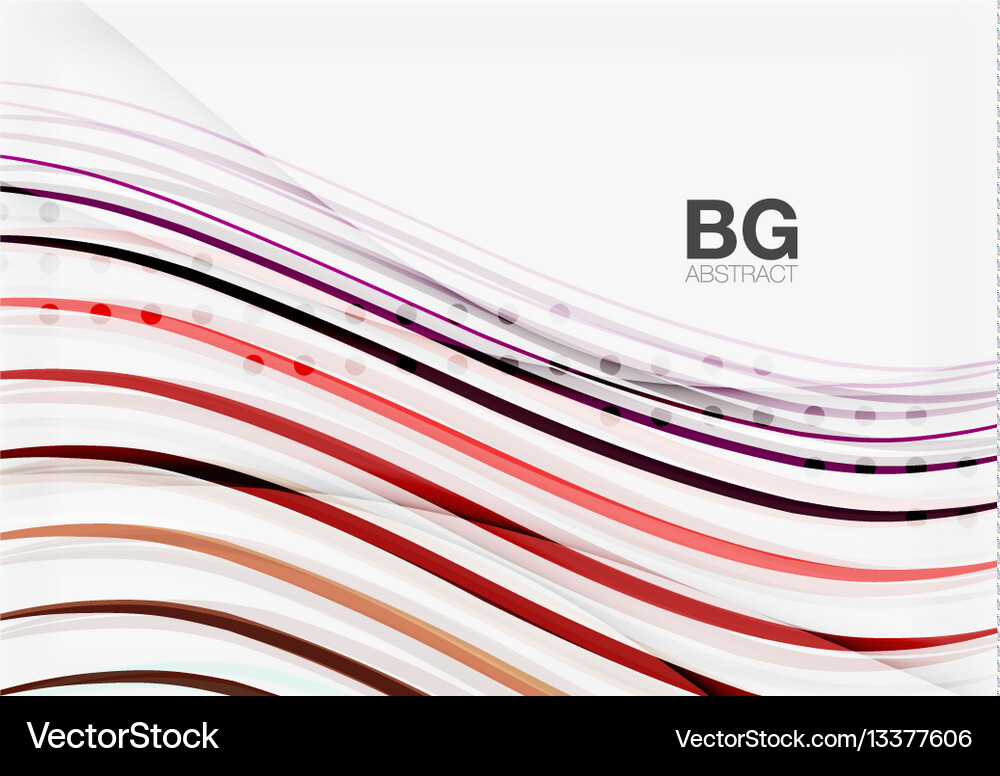 Color stripes wave lines modern geometric Vector Image