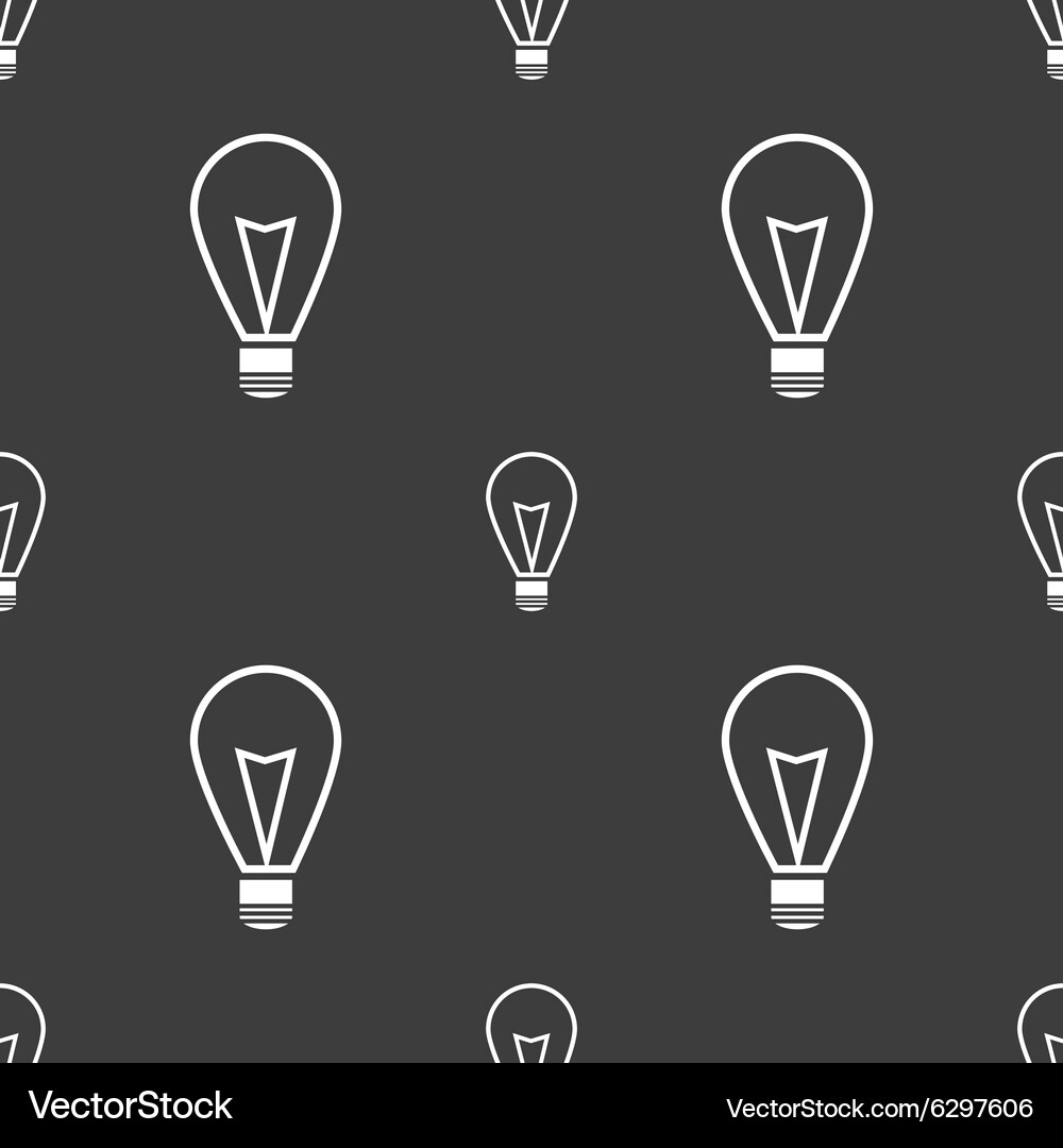 Light lamp sign icon idea symbol lightis Vector Image