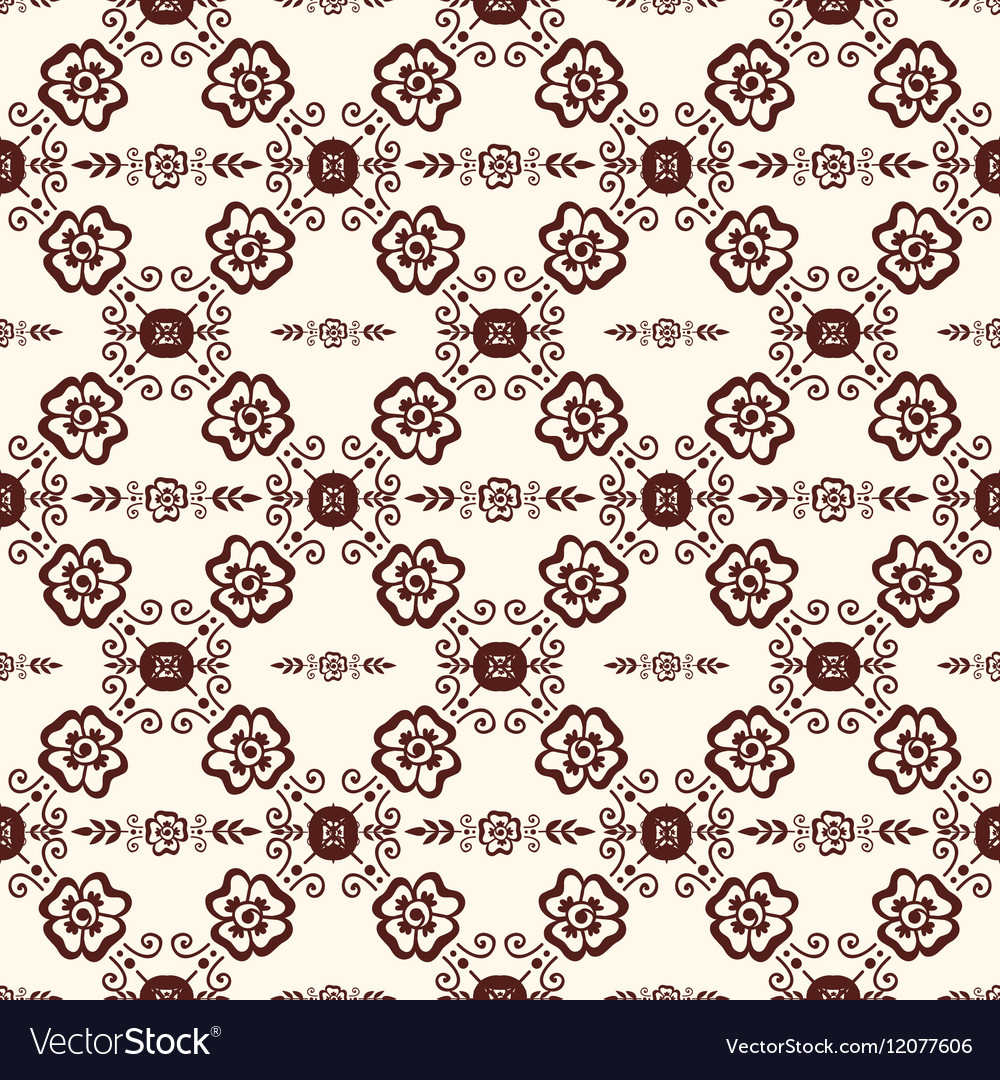Mehendi pattern Royalty Free Vector Image - VectorStock