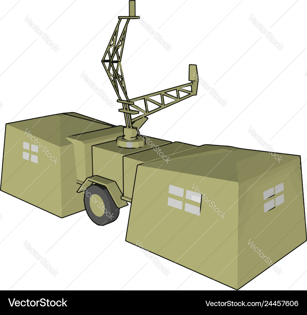 Military radar sketch or color Royalty Free Vector Image