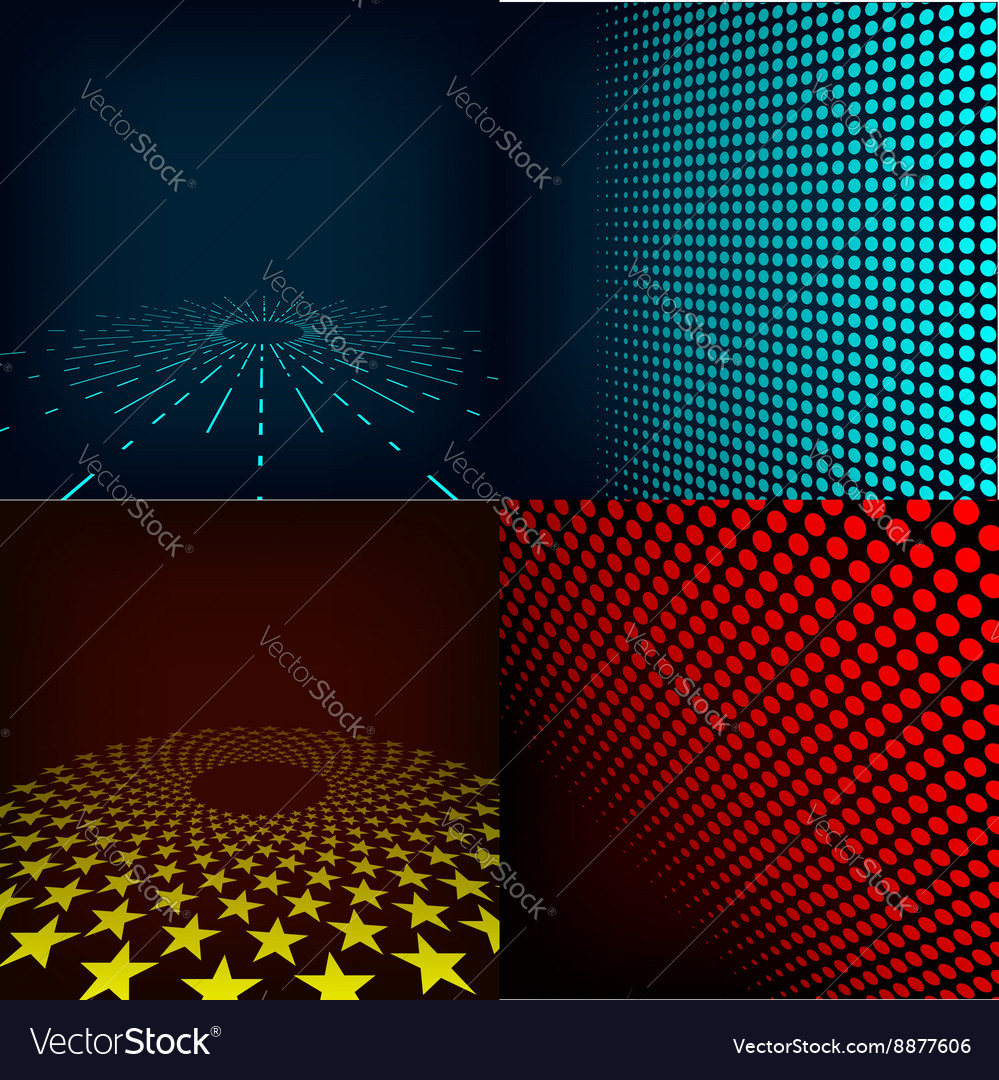 Set of four editable images Royalty Free Vector Image