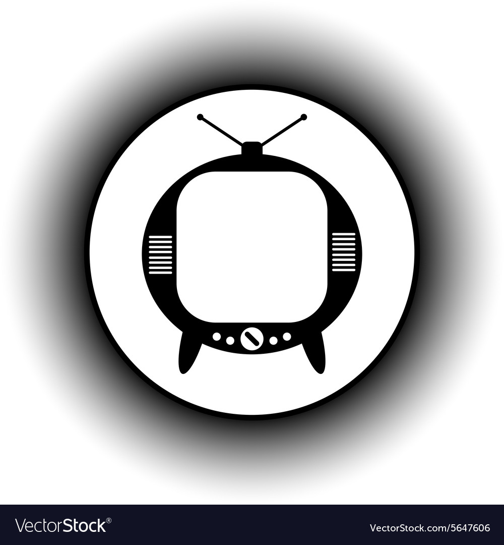 Tv button Royalty Free Vector Image - VectorStock