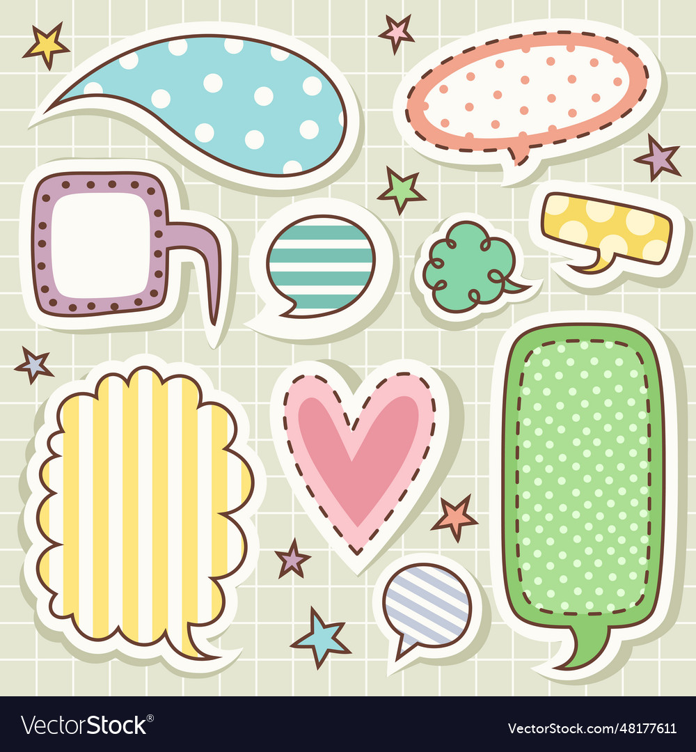 Abstract speech bubble design Royalty Free Vector Image