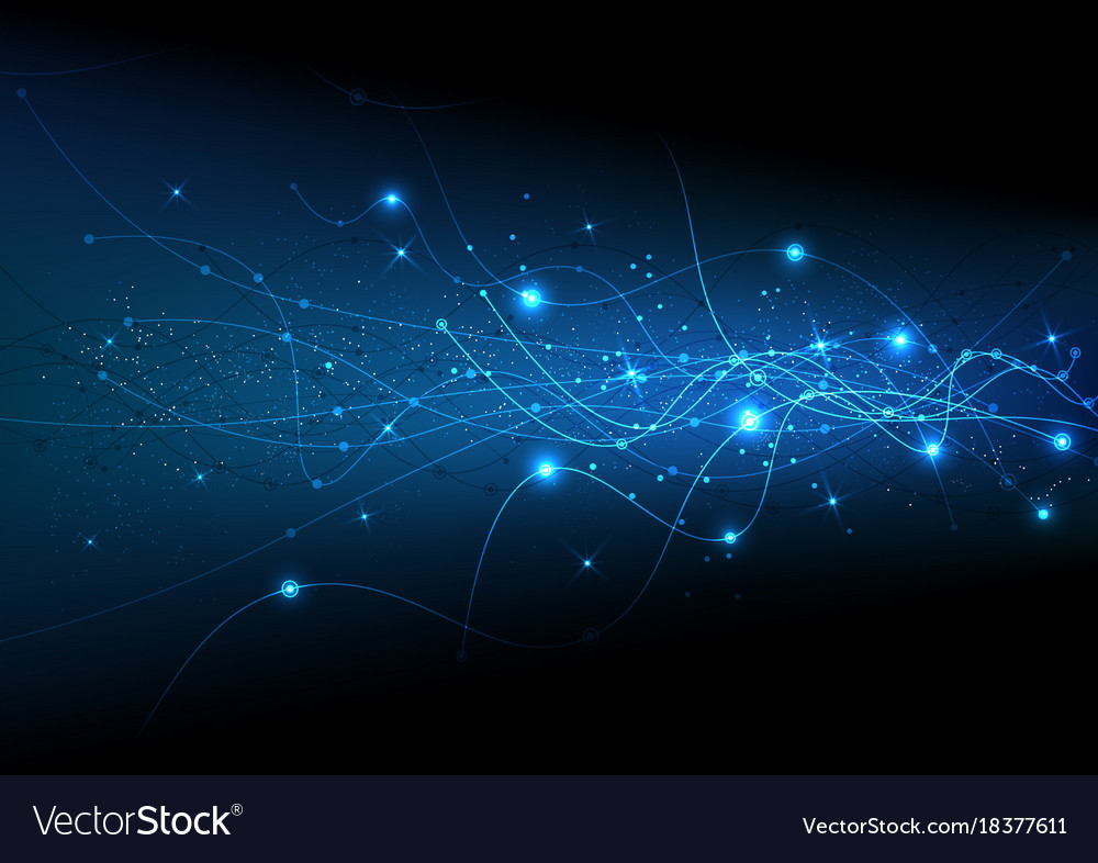 Background abstract technology communication data Vector Image