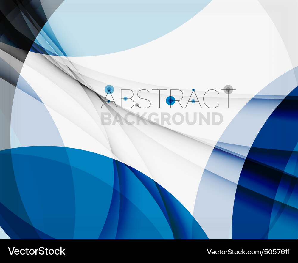 Corporate blue wave background for your business Vector Image