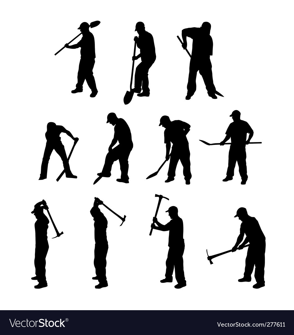 Digging Royalty Free Vector Image - VectorStock