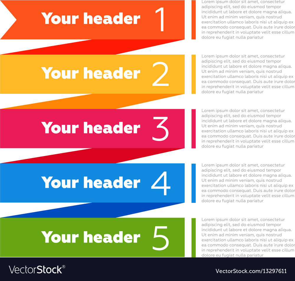 Infographics elements process diagram Royalty Free Vector