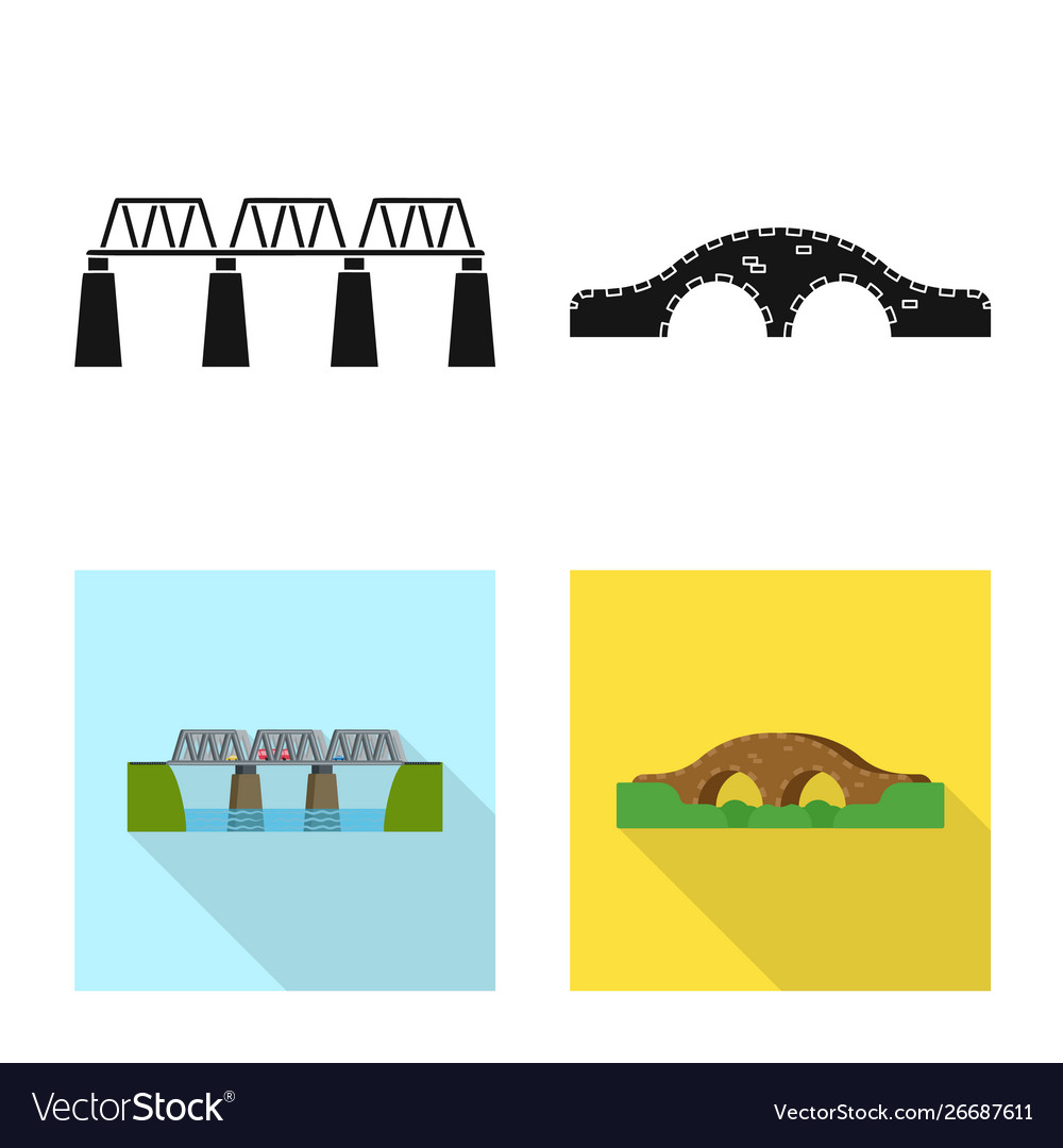 Isolated Object Connection And Design Logo Vector Image