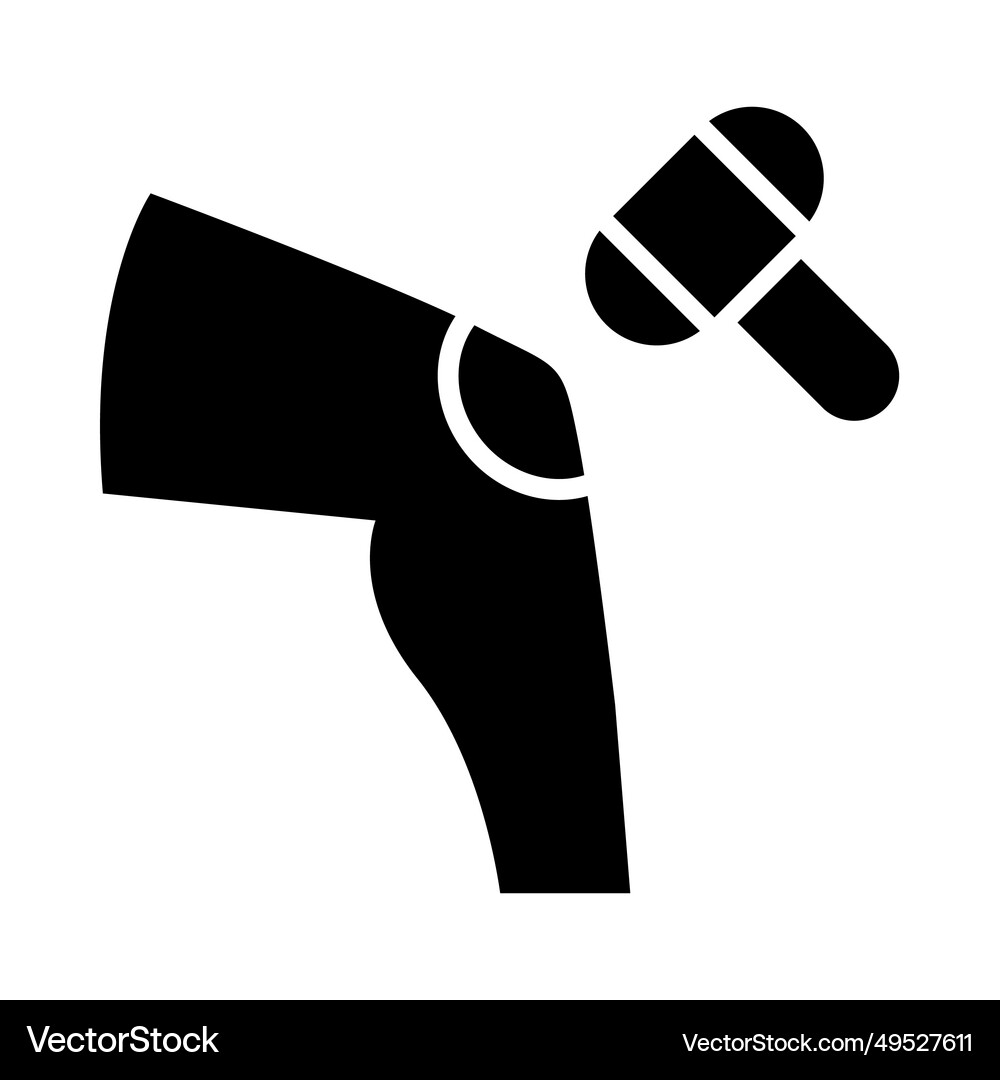 Reflex glyph icon for personal and commercial use Vector Image