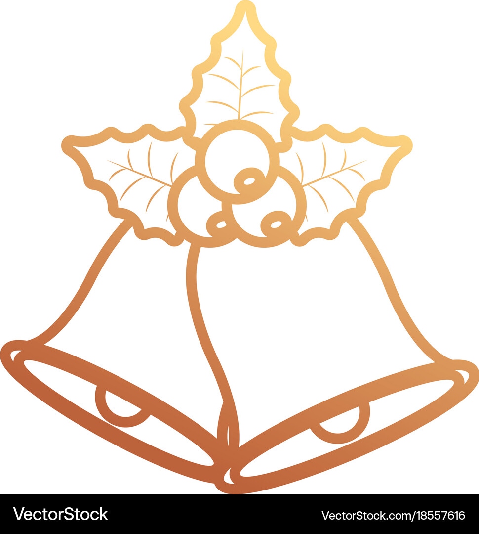 Christmas bells icon Royalty Free Vector Image