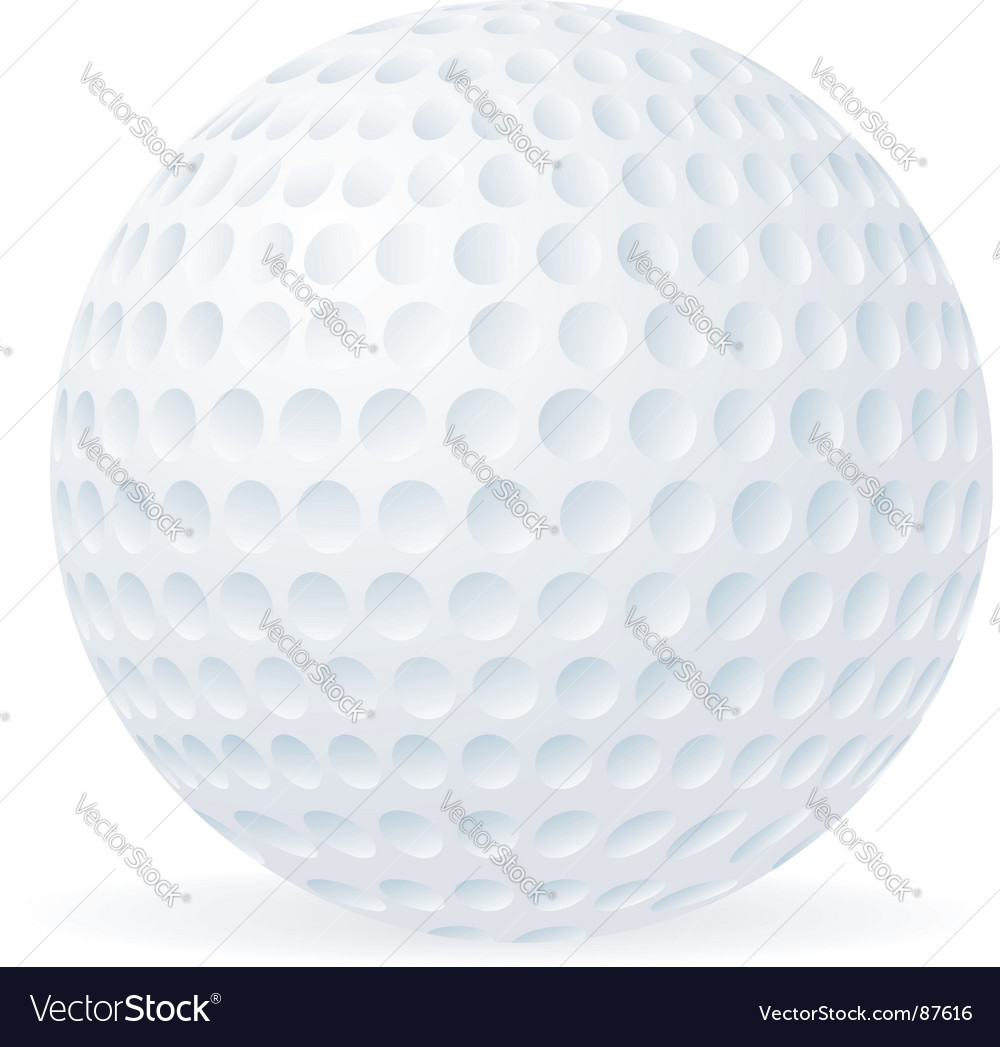 Golf ball Royalty Free Vector Image - VectorStock