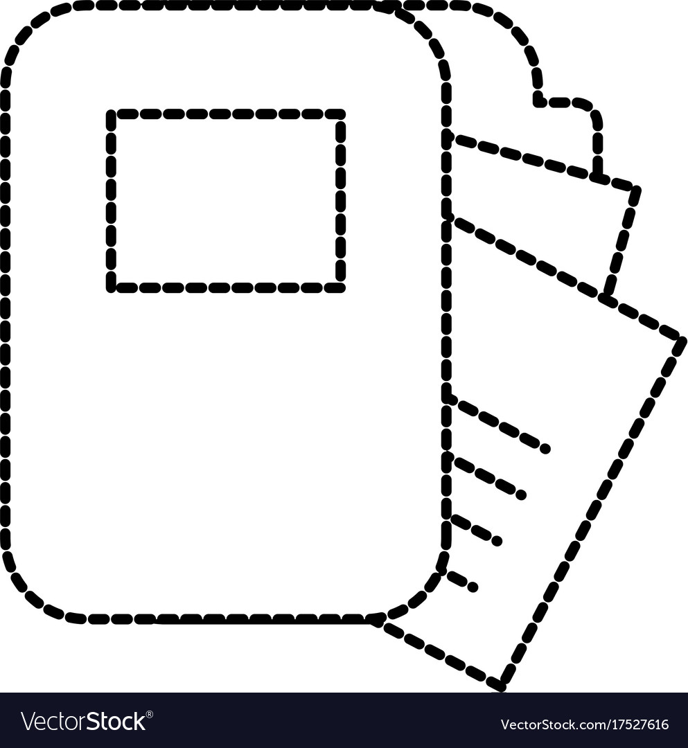 Office folder file paper document work Royalty Free Vector