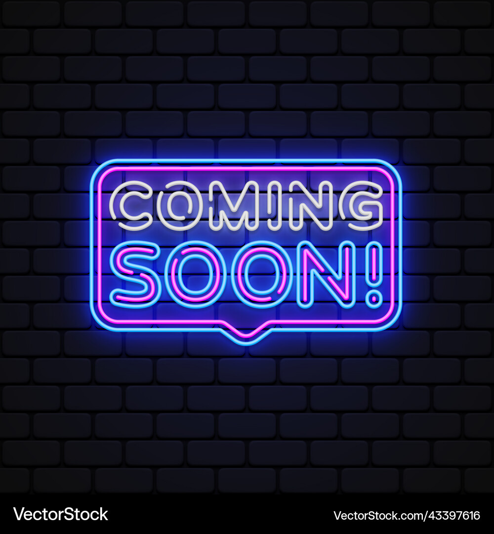 Retro coming soon great design for any purposes Vector Image