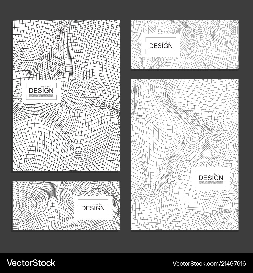 Set of book covers and banners design Royalty Free Vector