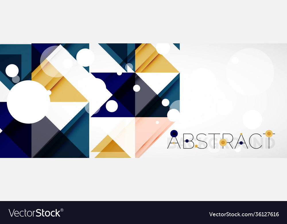 Set triangle geometric backgrounds Royalty Free Vector Image