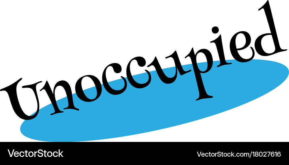 Unoccupied rubber stamp Royalty Free Vector Image