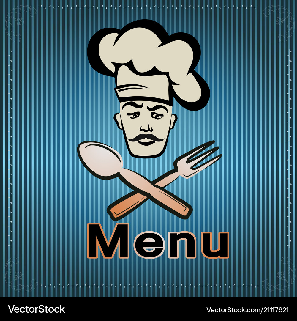 Banner for restaurant and cafe bar cook w Vector Image