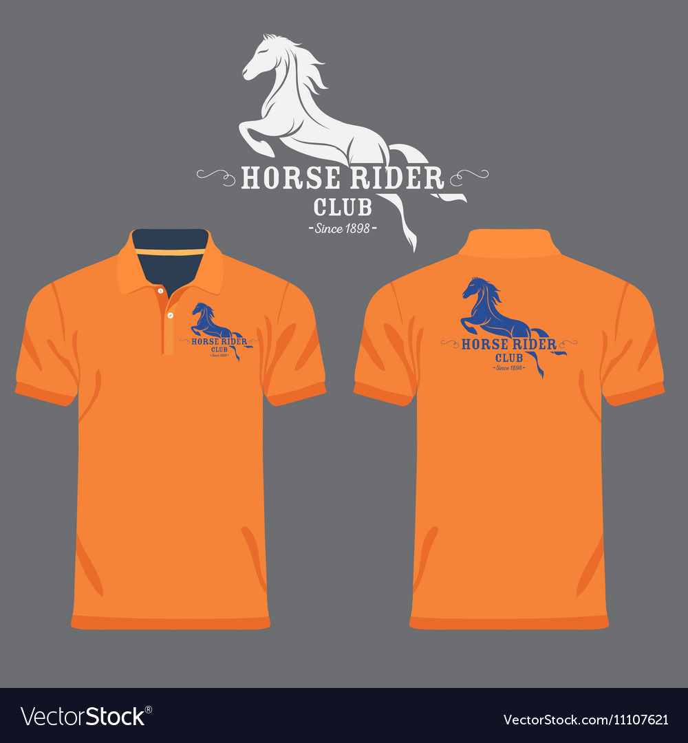 Collared Shirt Design Template Royalty Free Vector Image
