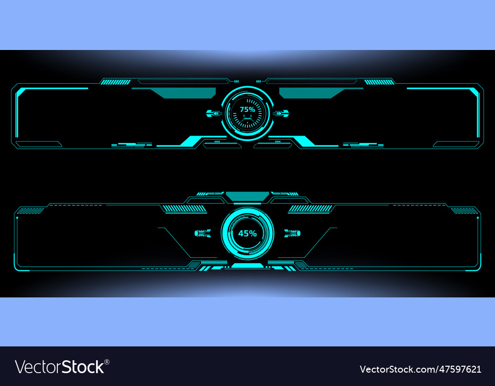 Hud futuristic technology interface screen Vector Image