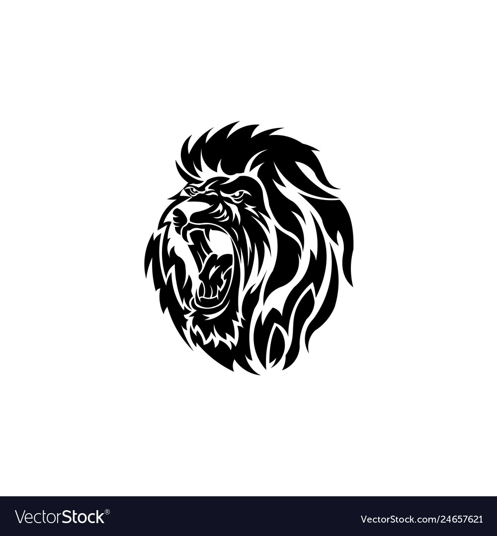 Lion head Royalty Free Vector Image - VectorStock