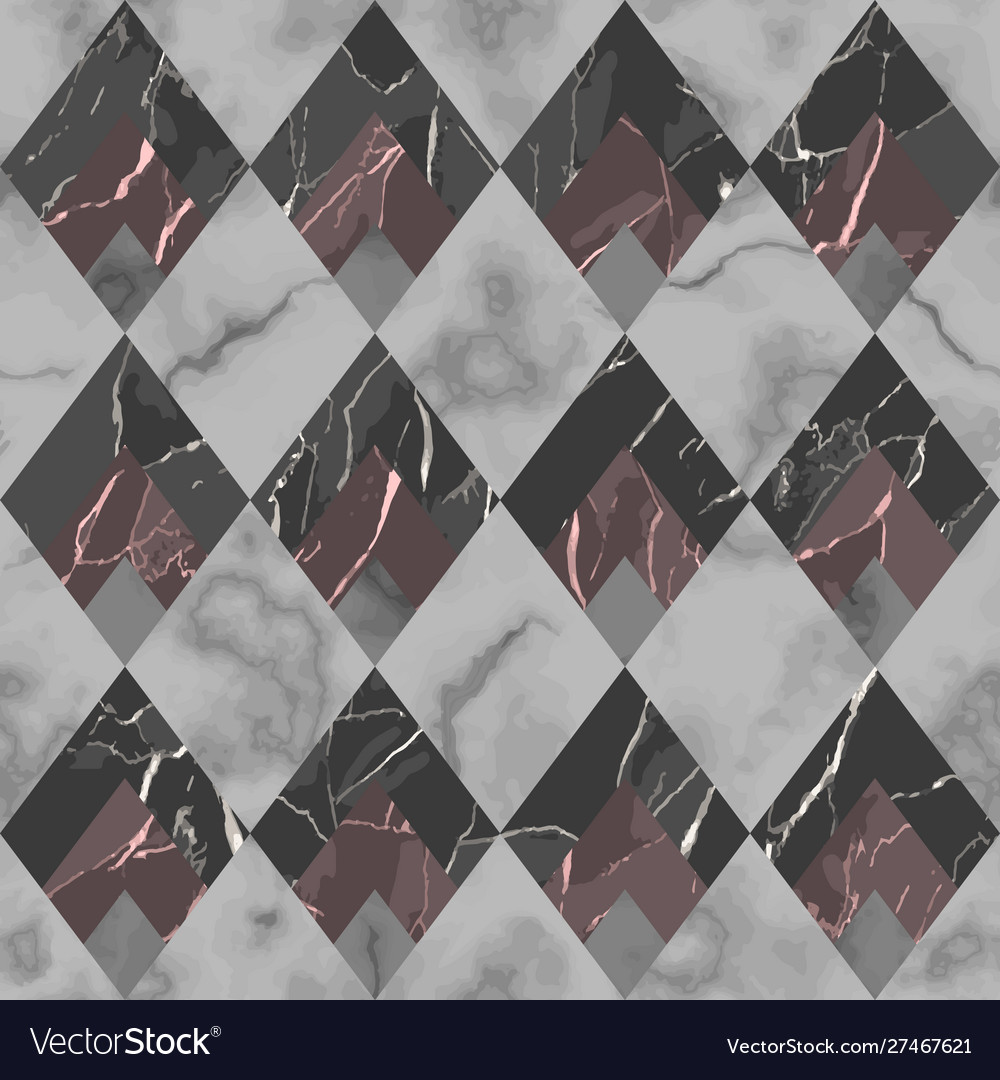 Marble luxury geometric seamless pattern Vector Image