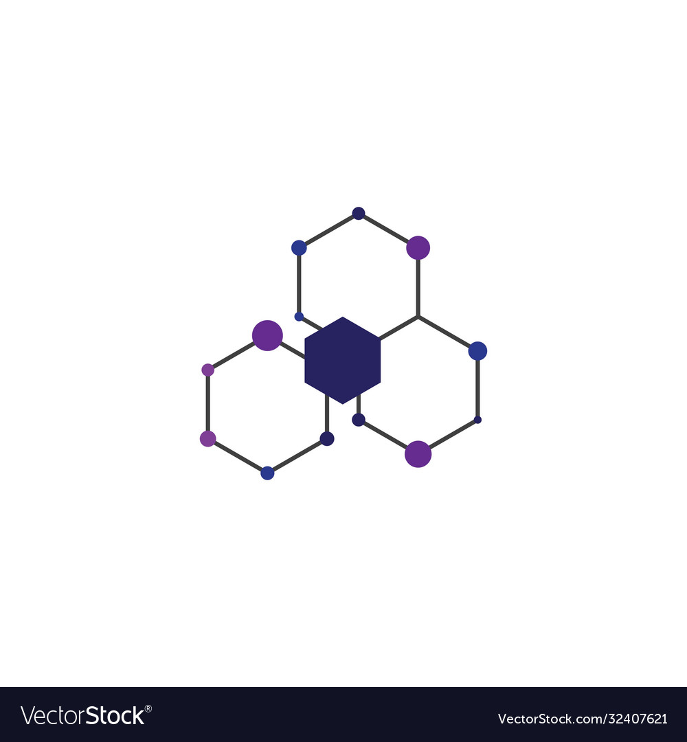 Molecule design Royalty Free Vector Image - VectorStock