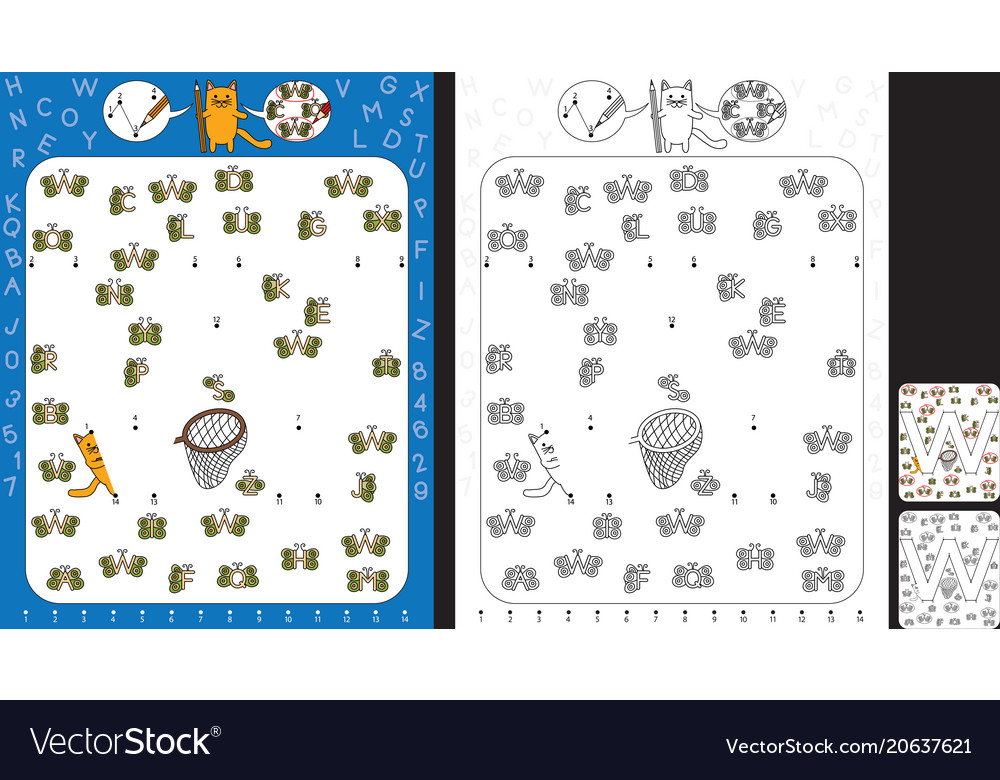 Preschool worksheet Royalty Free Vector Image - VectorStock