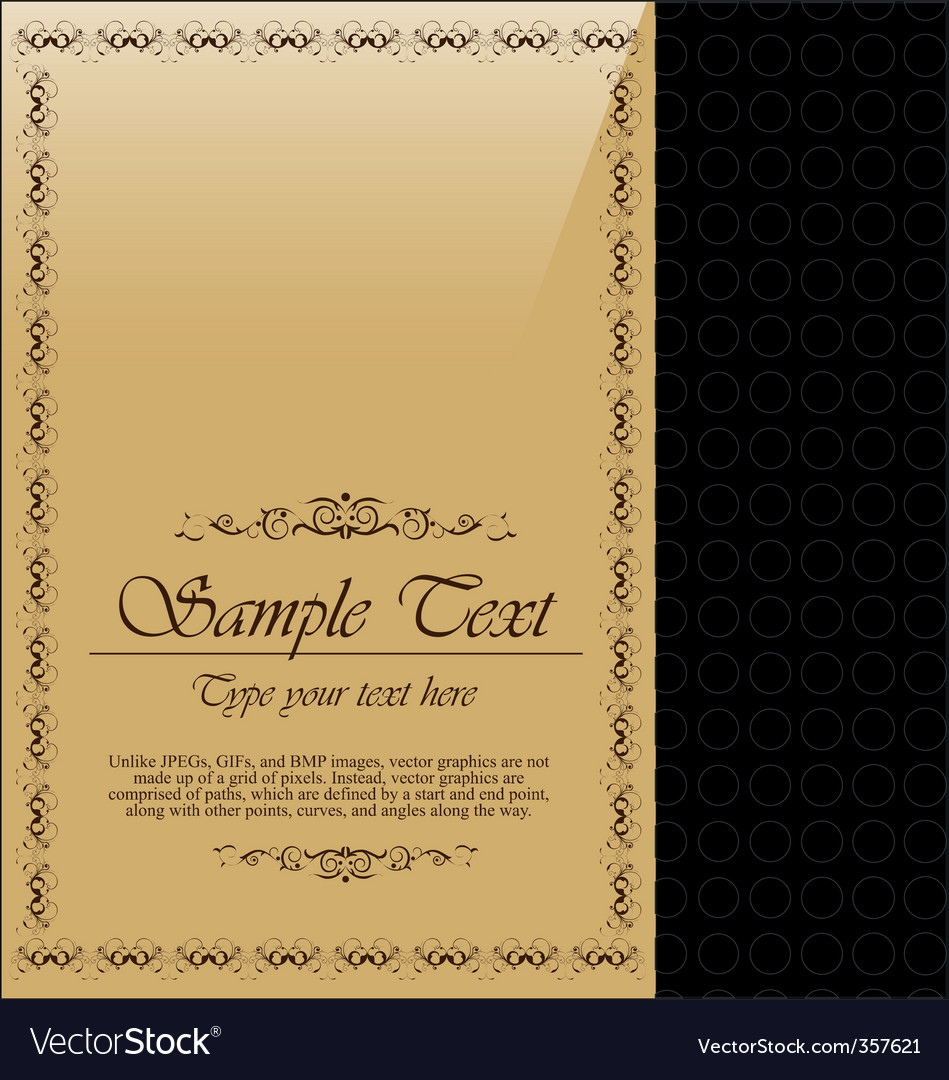 Vintage frame background Royalty Free Vector Image