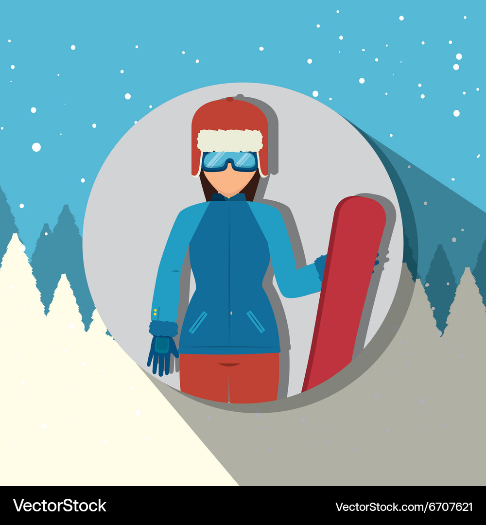 Winter sport wear and accessories Royalty Free Vector Image