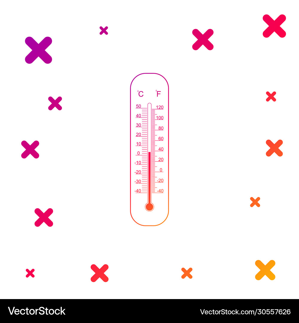 Color celsius and fahrenheit meteorology Vector Image