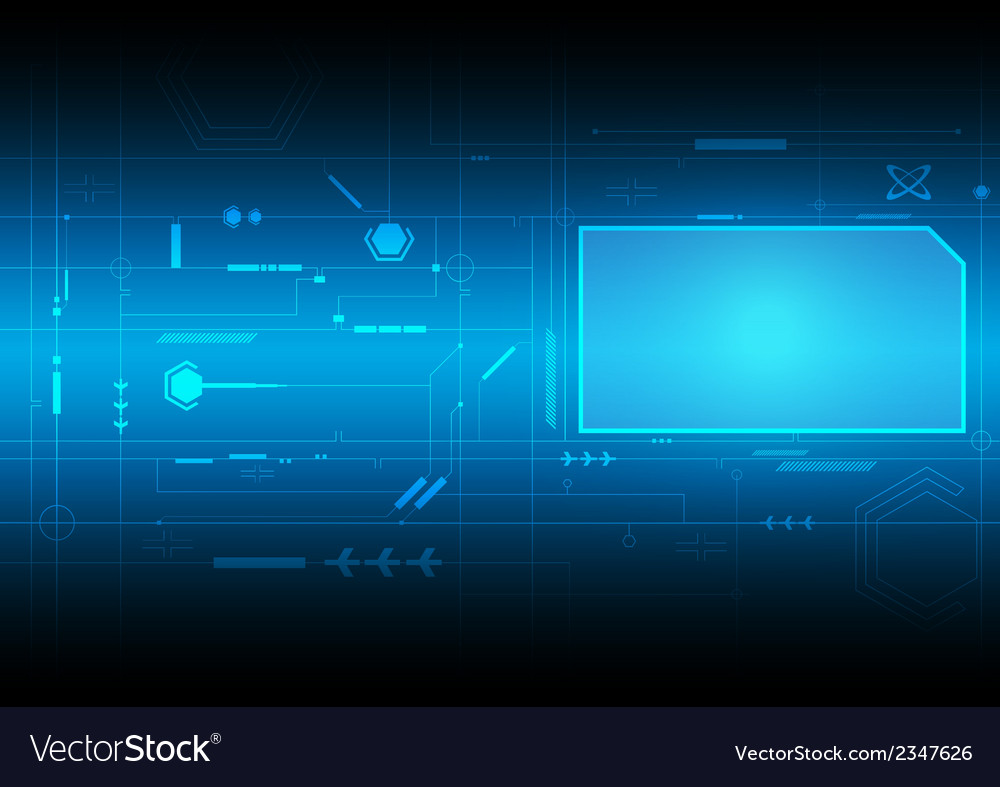 Future interface technology Royalty Free Vector Image