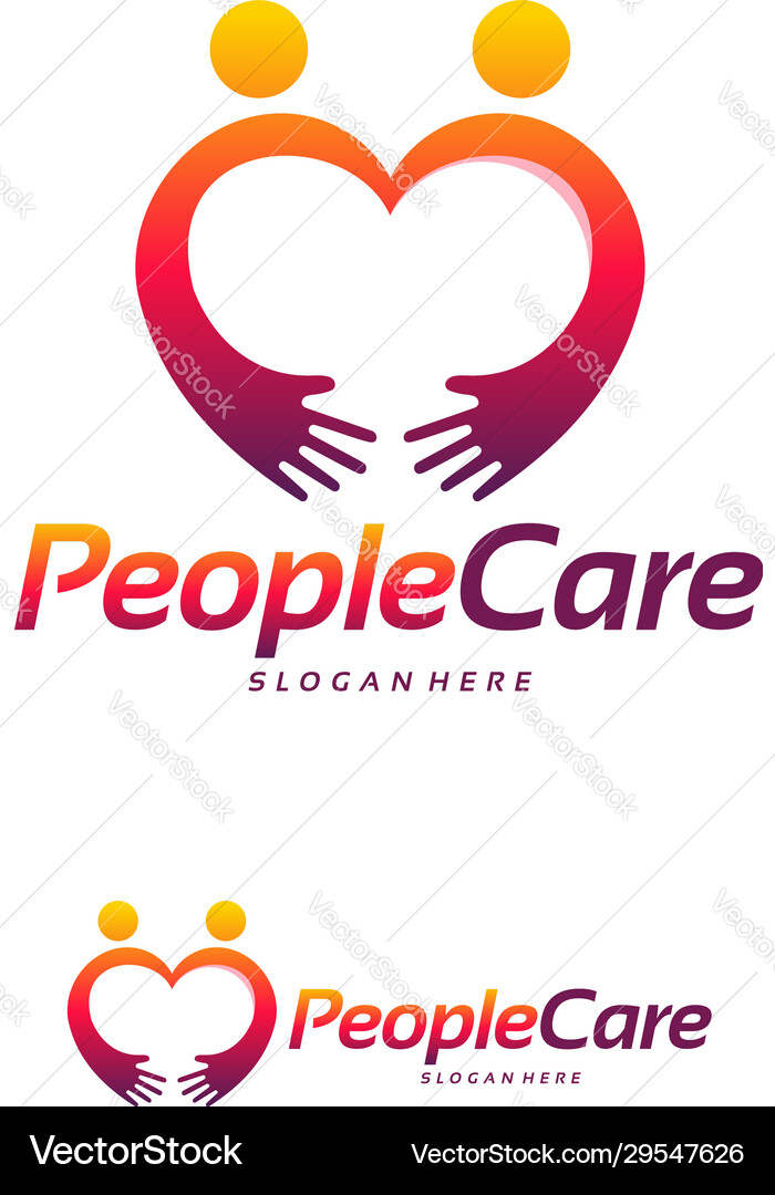 Health people logo designs concept Royalty Free Vector Image